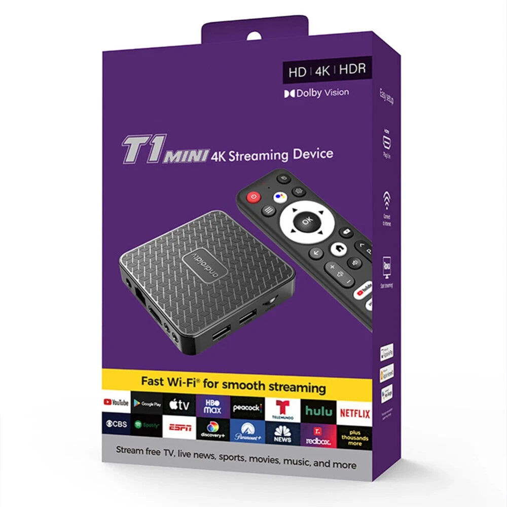Mortal Smart TV Box T1 Mini Android 14 sa 4K podrškom i Dual WiFi 6 ...