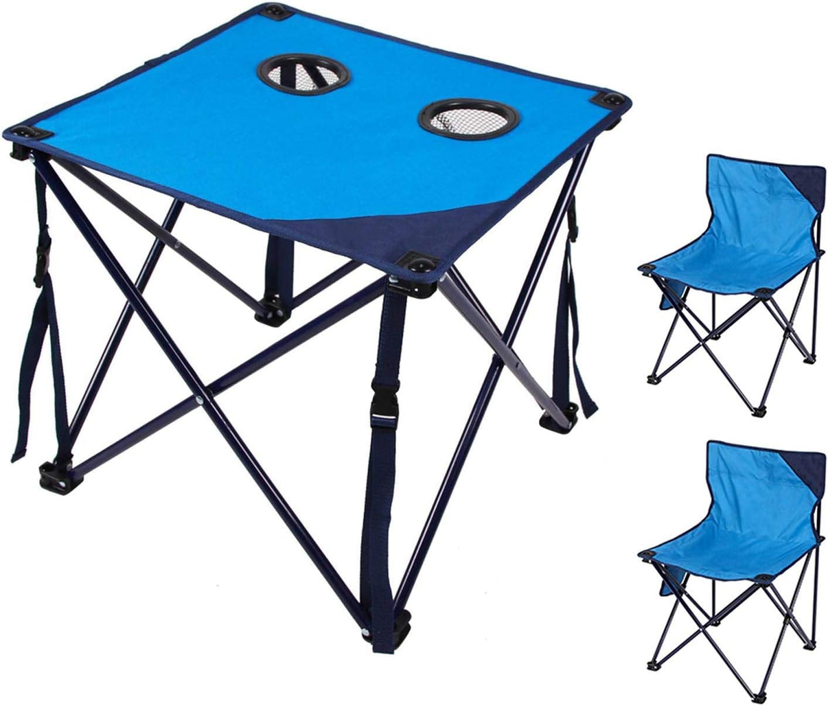 Set za kampovanje - sklopivi sto i 2 stolice – Kokos Shop